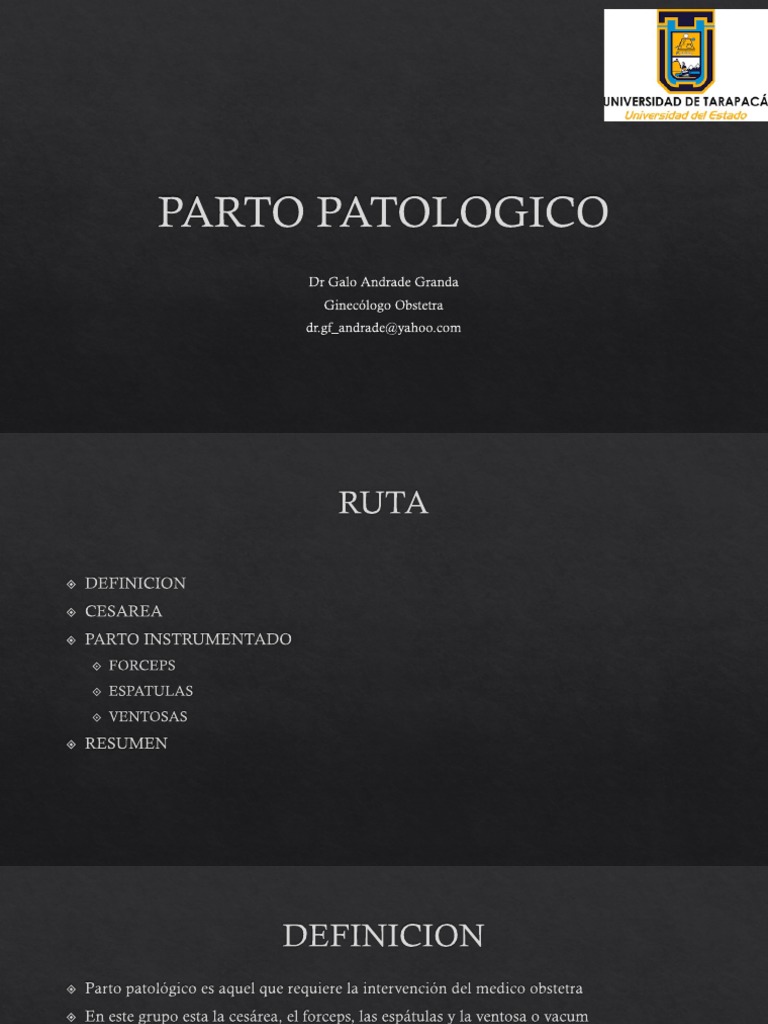 Clase 4. Parto Patologico | PDF | Parto | Seccion de cesárea