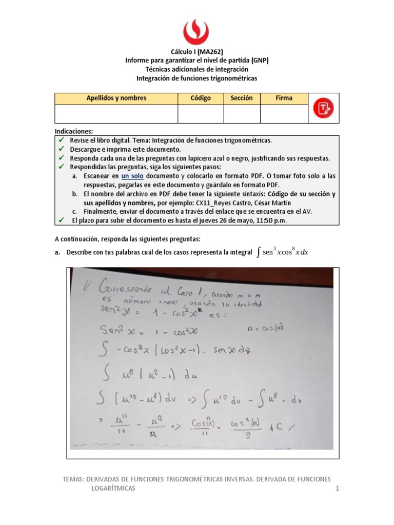 Ayuda XD | PDF | Integral | Matemáticas