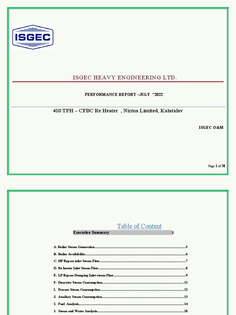 Nirma MPR - JULY 22 | Download Free PDF | Boiler | Steam