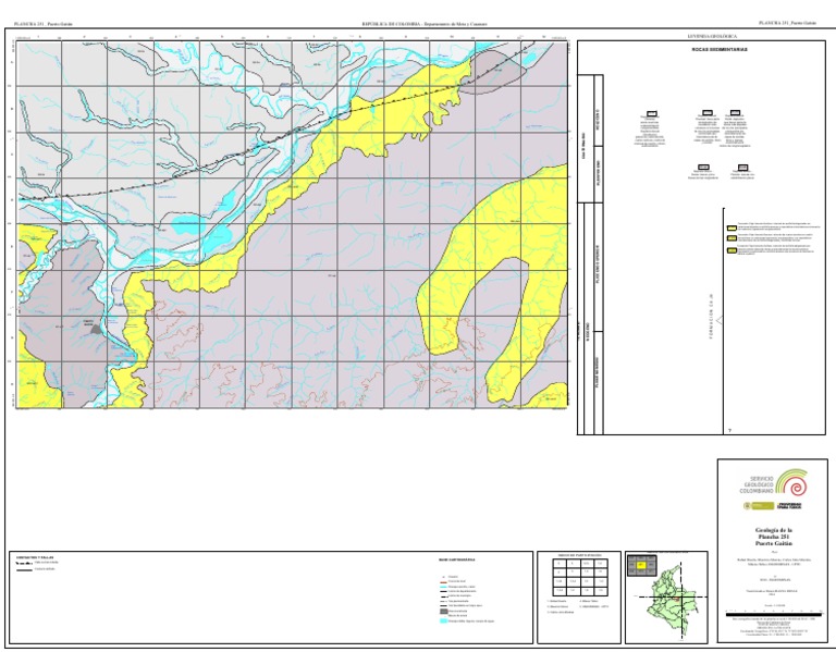 Mapa Geologia de Puerto Gaitan | PDF