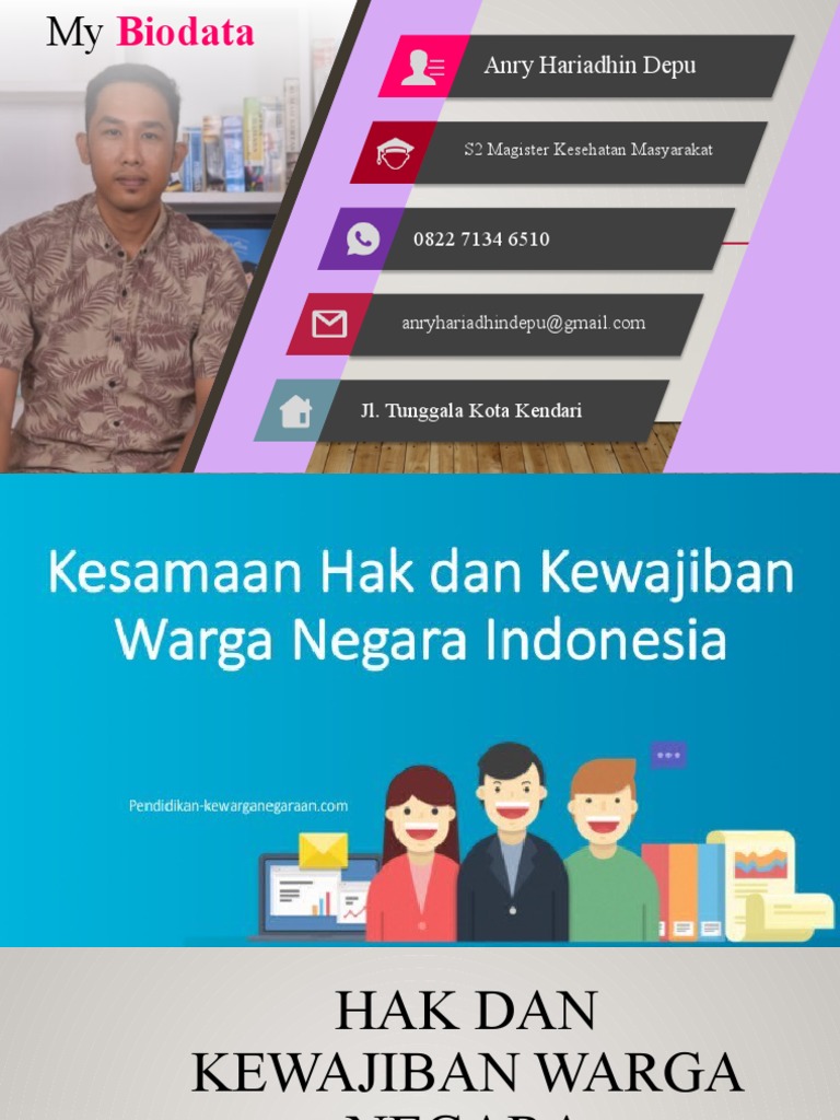 Hak dan Kewajiban Warga Negara | PDF | Ilmu Sosial | Hukum
