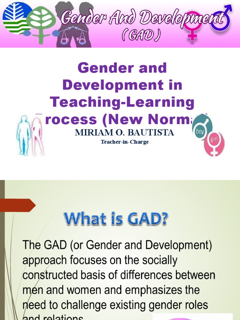 Gender and Development in Teaching Lerning Process New Normal | PDF ...