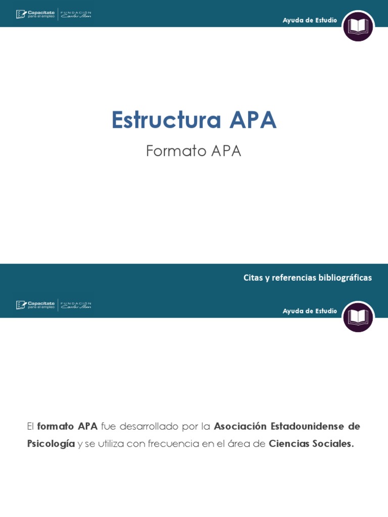 Guía de Estructura y Formato APA | PDF | Citación | Estilo apa