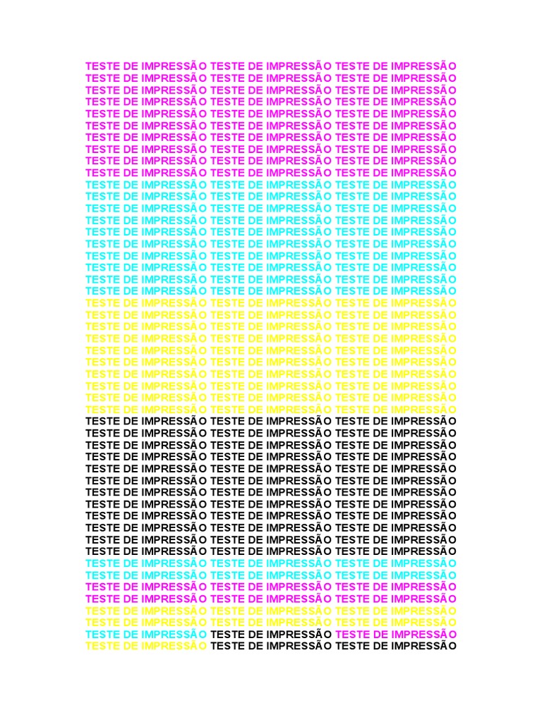 Teste de Impressão | PDF | Tecnologia e Engenharia