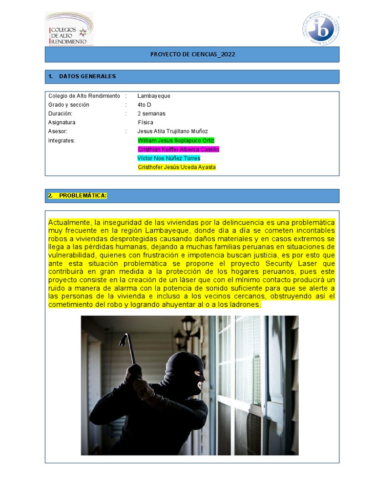 LASER SAFETY - Proyecto - Ciencia - Feria Ce Ciencia Interna - 2022 | PDF | Láser | Radiación ...