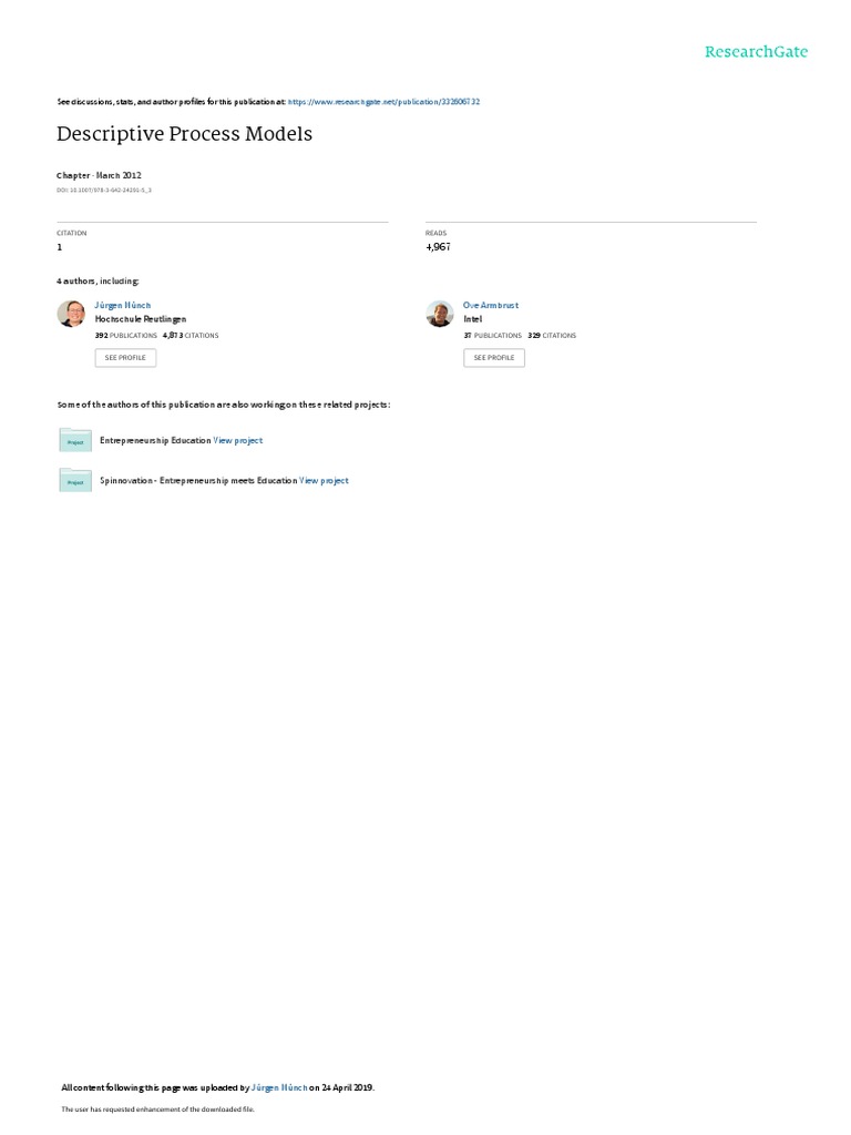 Descriptive Process Models | PDF | Conceptual Model | Enterprise ...