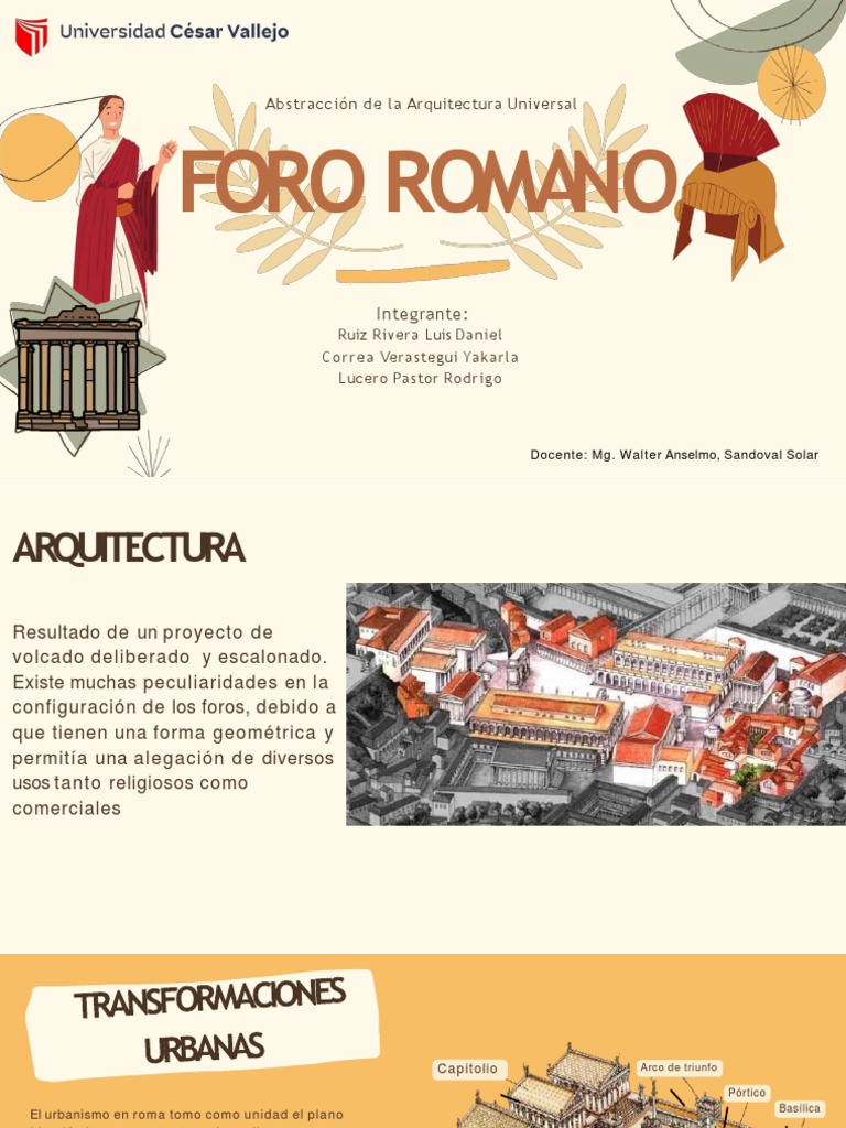 Arquitectura del Foro Romano | PDF | templo | Columna