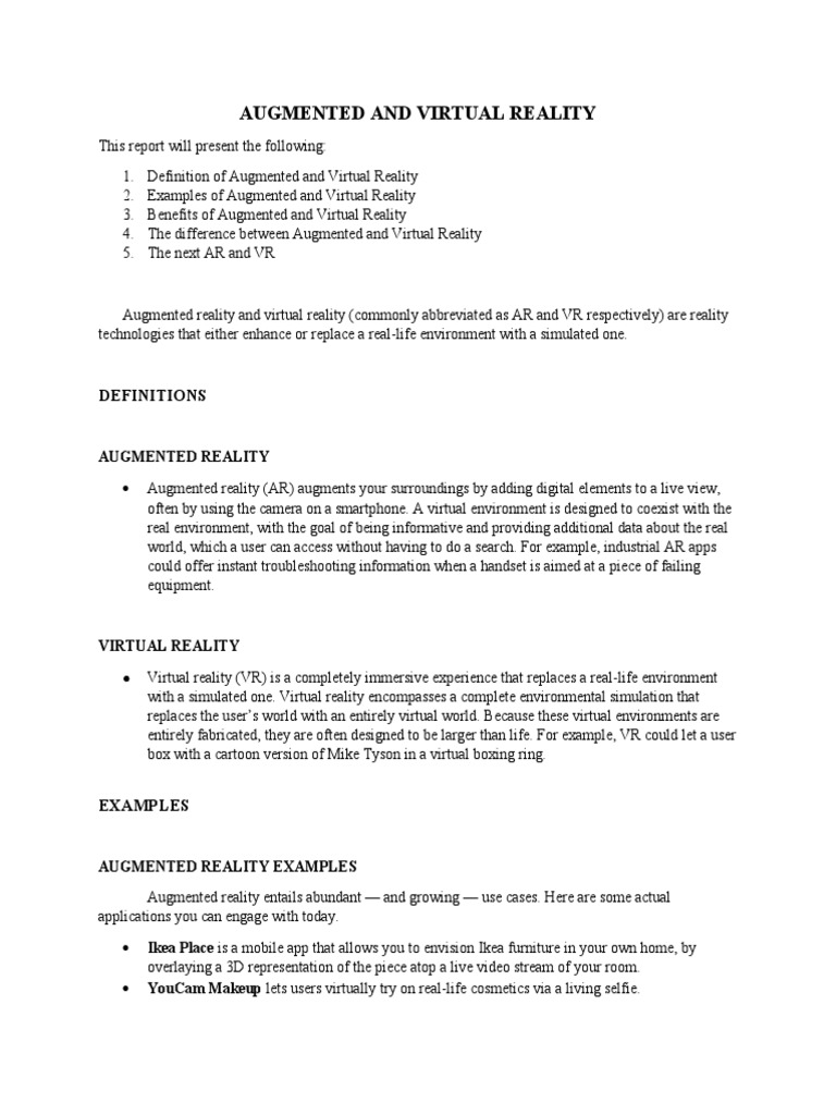 Augmented And Virtual Reality Download Free Pdf Augmented Reality