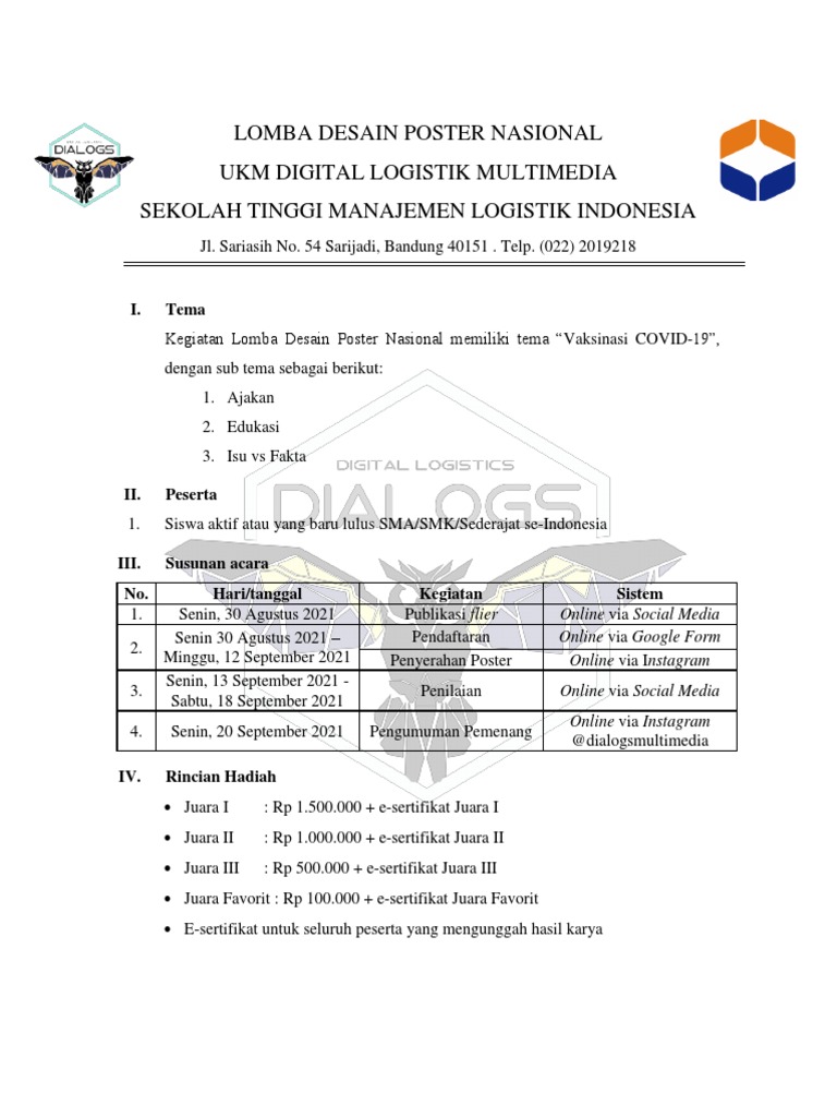 Booklet Lomba Desain Poster | PDF
