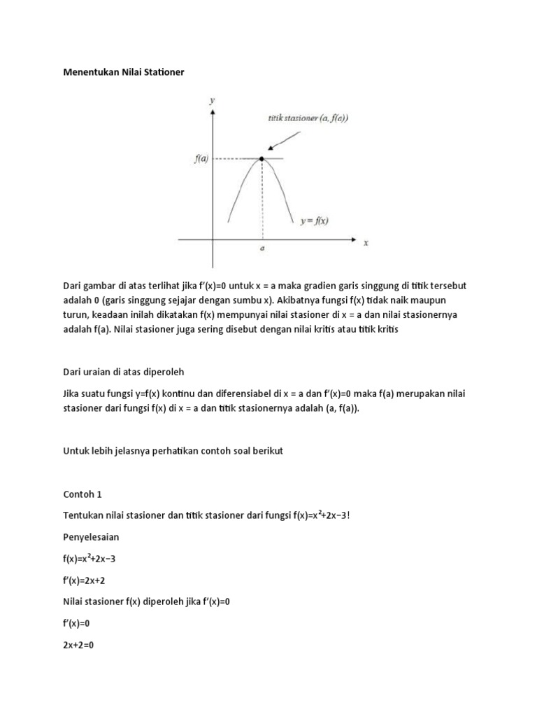 Menentukan Nilai Dan Jenis Stationer (Raffles Putra Proni XI IPA 2 ...