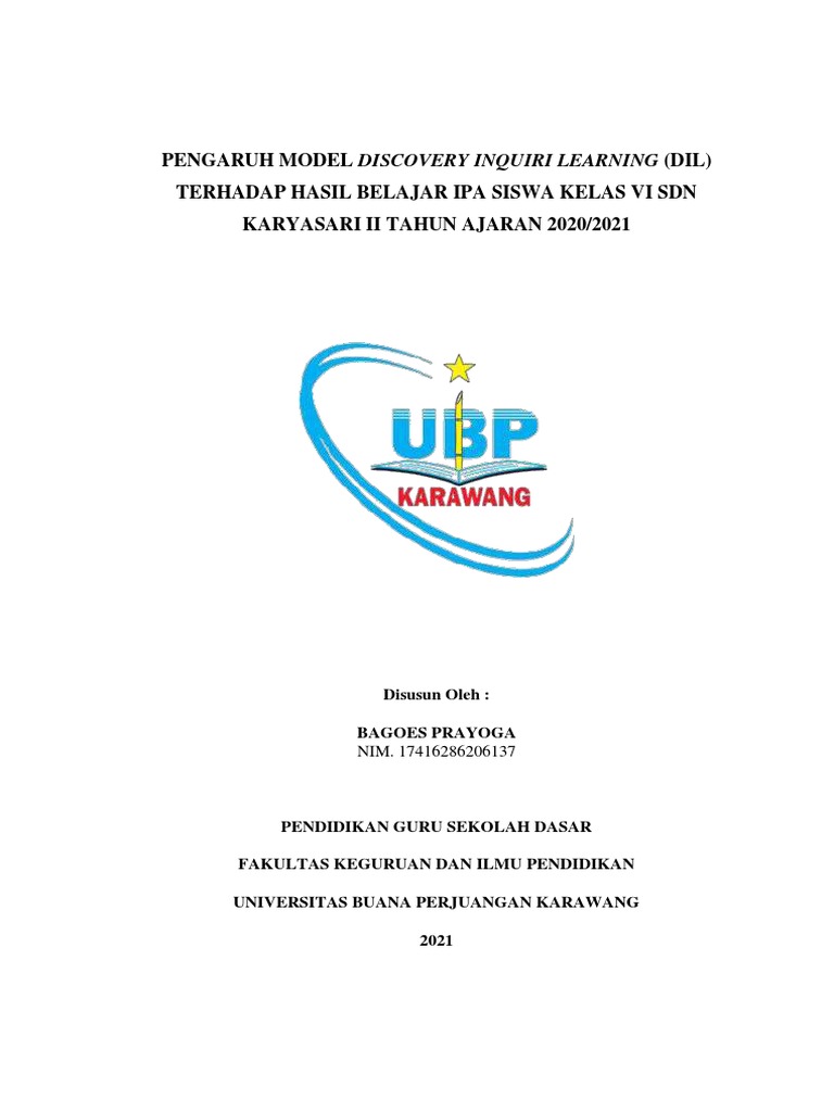 Skripsi Bagoes Prayoga 17416286206137 PGSD | PDF