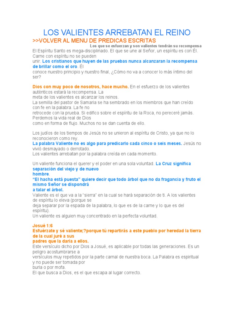 Valientes que Arrebatan el Reino de Dios | PDF | David | Saulo
