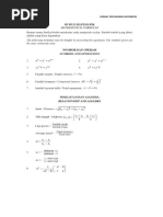 Formula Matematik Tingkatan 2 | PDF