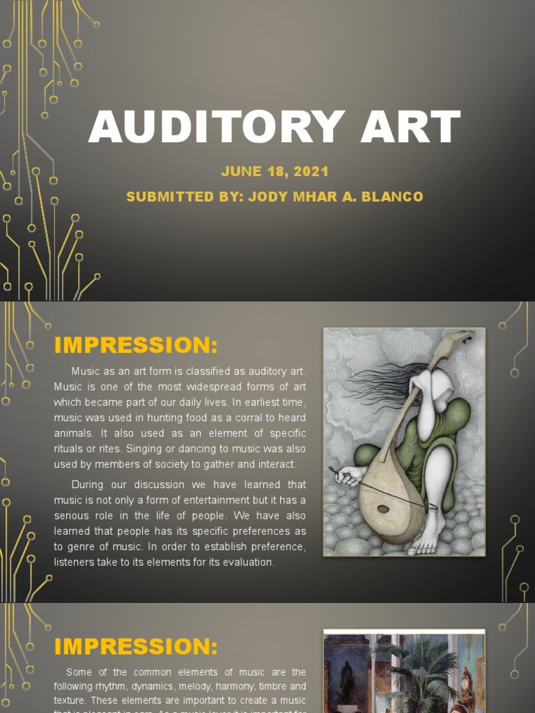 Auditory Art Elements and Impact | PDF