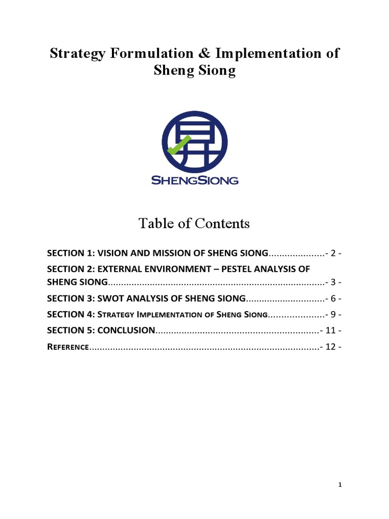 Strategy Formulation | PDF | Retail | Market (Economics)