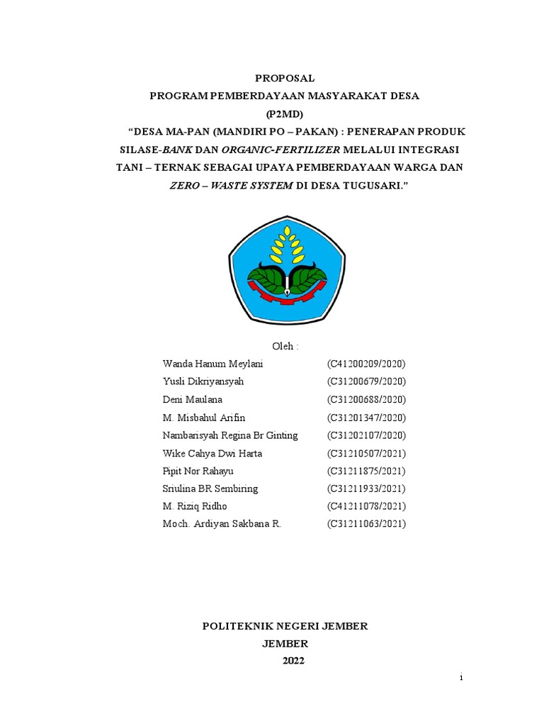 Pemberdayaan Masyarakat Desa Tugusari | PDF | Ilmu Sosial | Sains ...