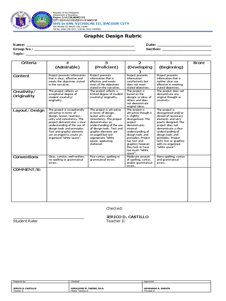 Graphic Design | PDF | Typography | Rubric (Academic)