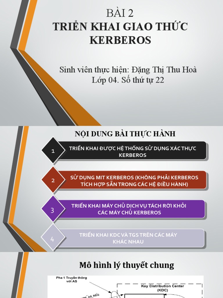 Bài 02. Triển Khai Giao Thức KERBEROS | PDF