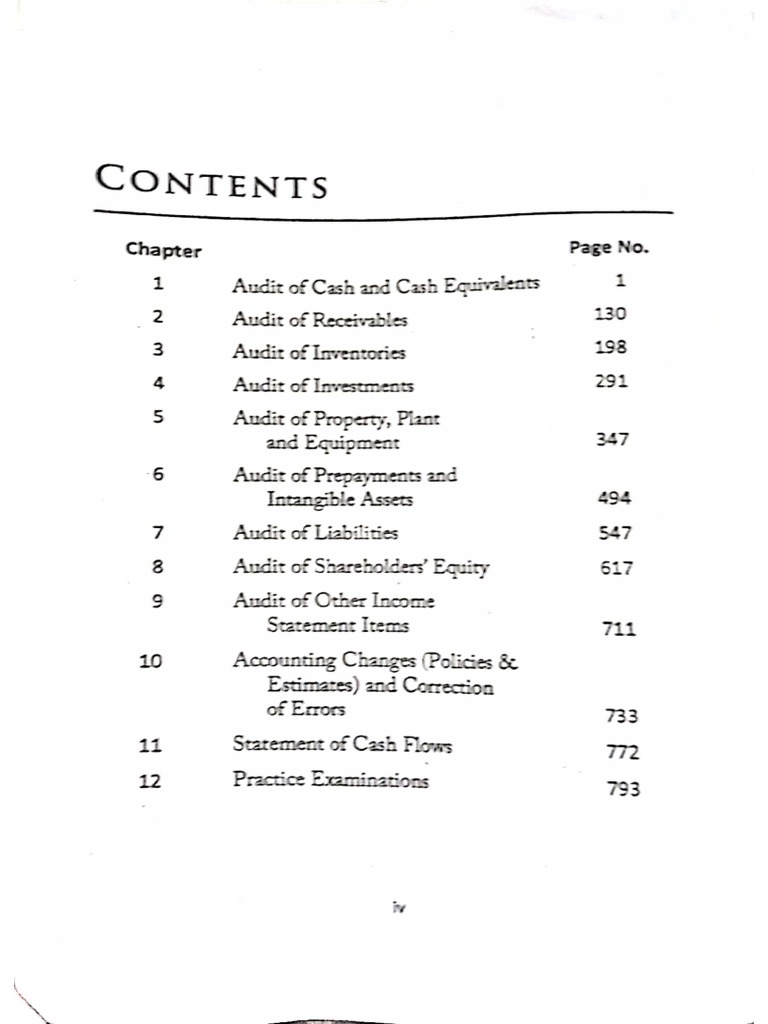 CHAPTER 1 - Audit of Cash and Cash Equivalents | PDF