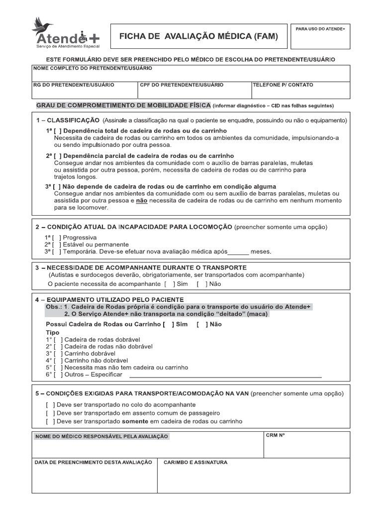 Formulário Atende | PDF