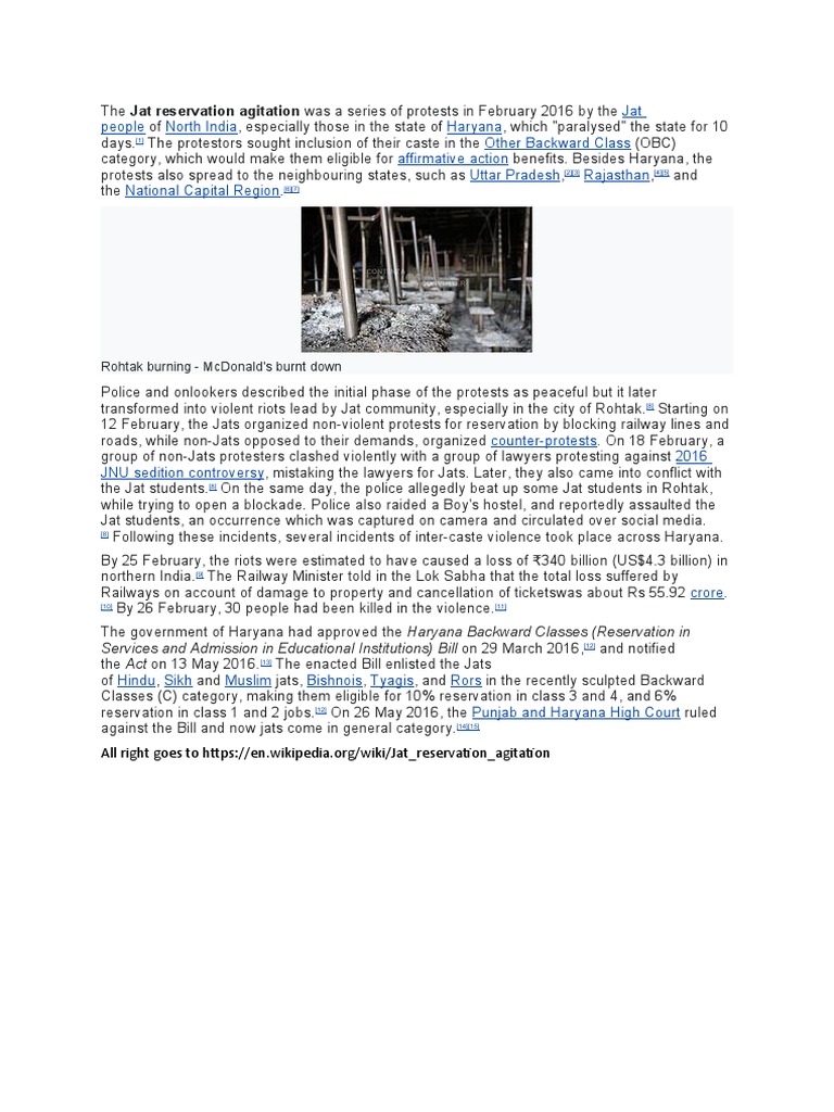 Rohtak Burning: The Violent 2016 Jat Reservation Protests in Haryana ...