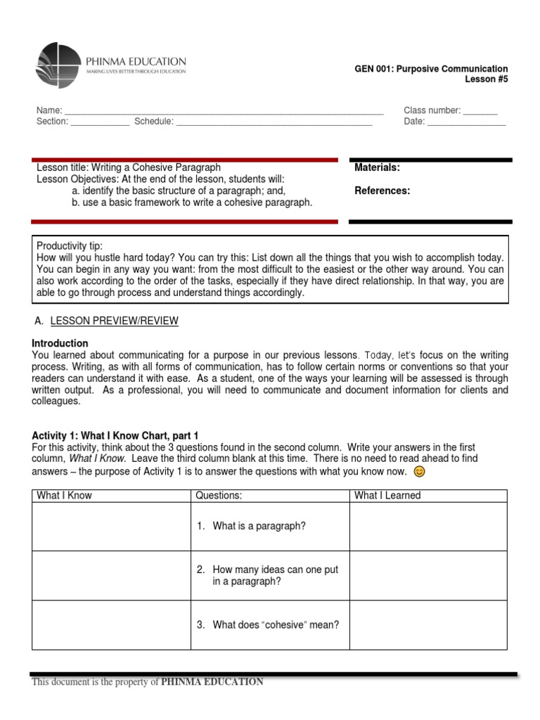 Sas 5 Gen 001 - FLM | PDF | Paragraph | Brainstorming