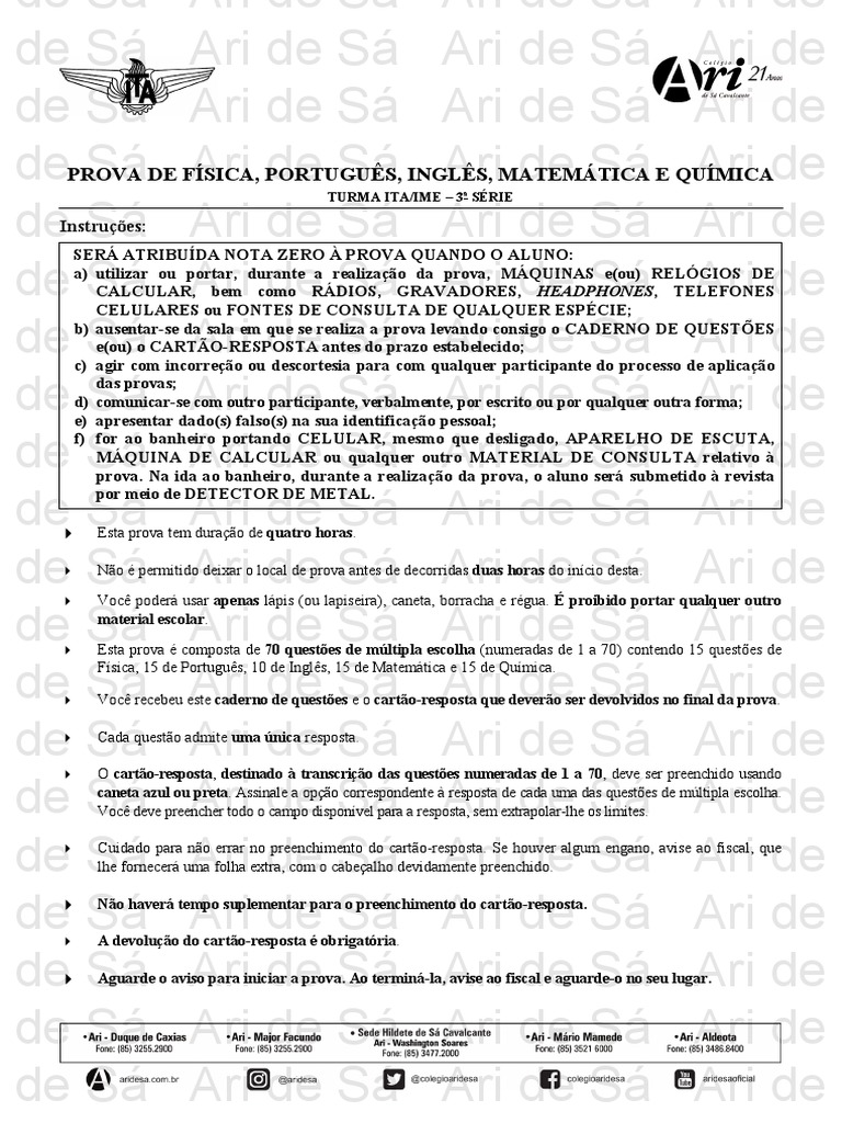 Ciclo 1 ITA 1 Fase | PDF | Jean Paul Sartre | Existencialismo