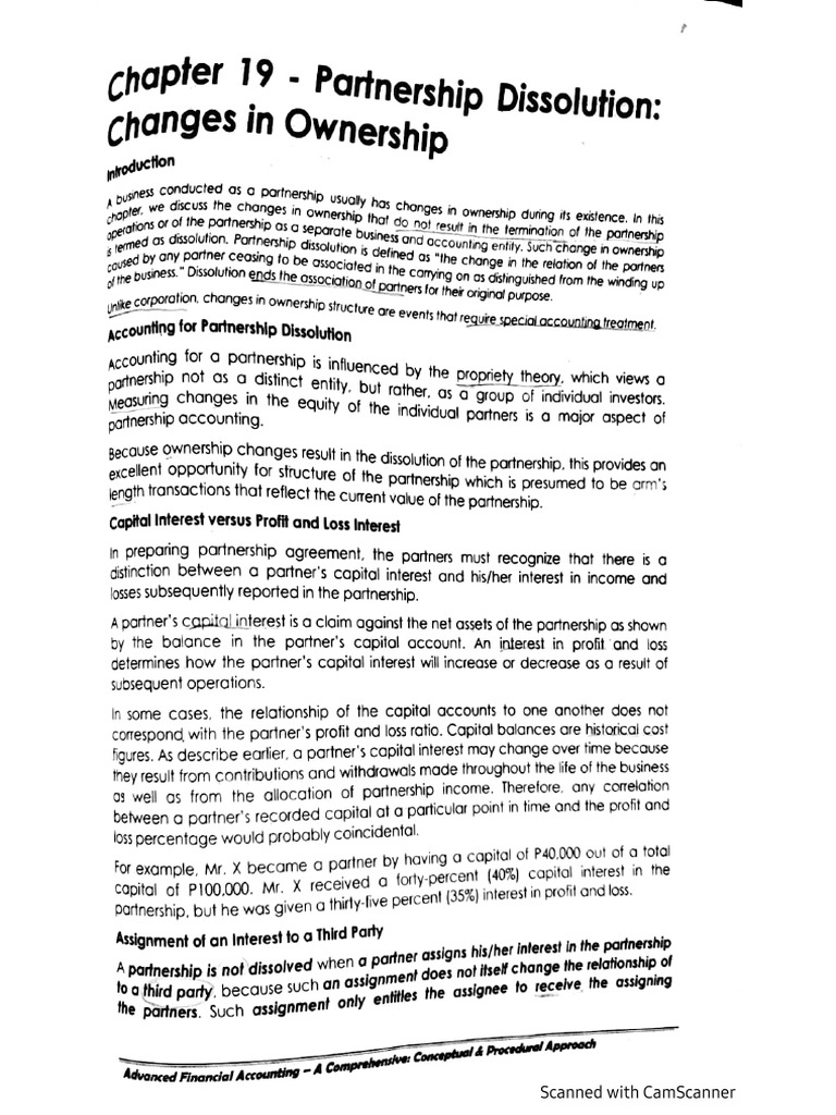 Partnership Dissolution | PDF