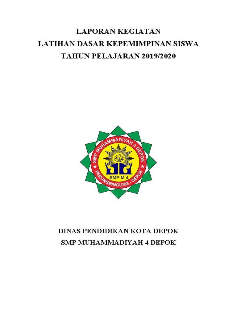 Laporan Kegiatan Ldk 2018 2019 Pdf