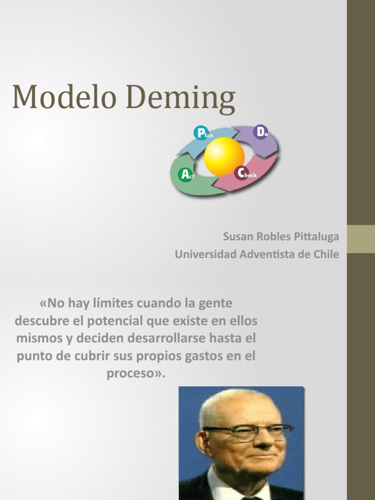 El modelo de excelencia empresarial de Deming: principios y aplicaciones a la educación | PDF ...