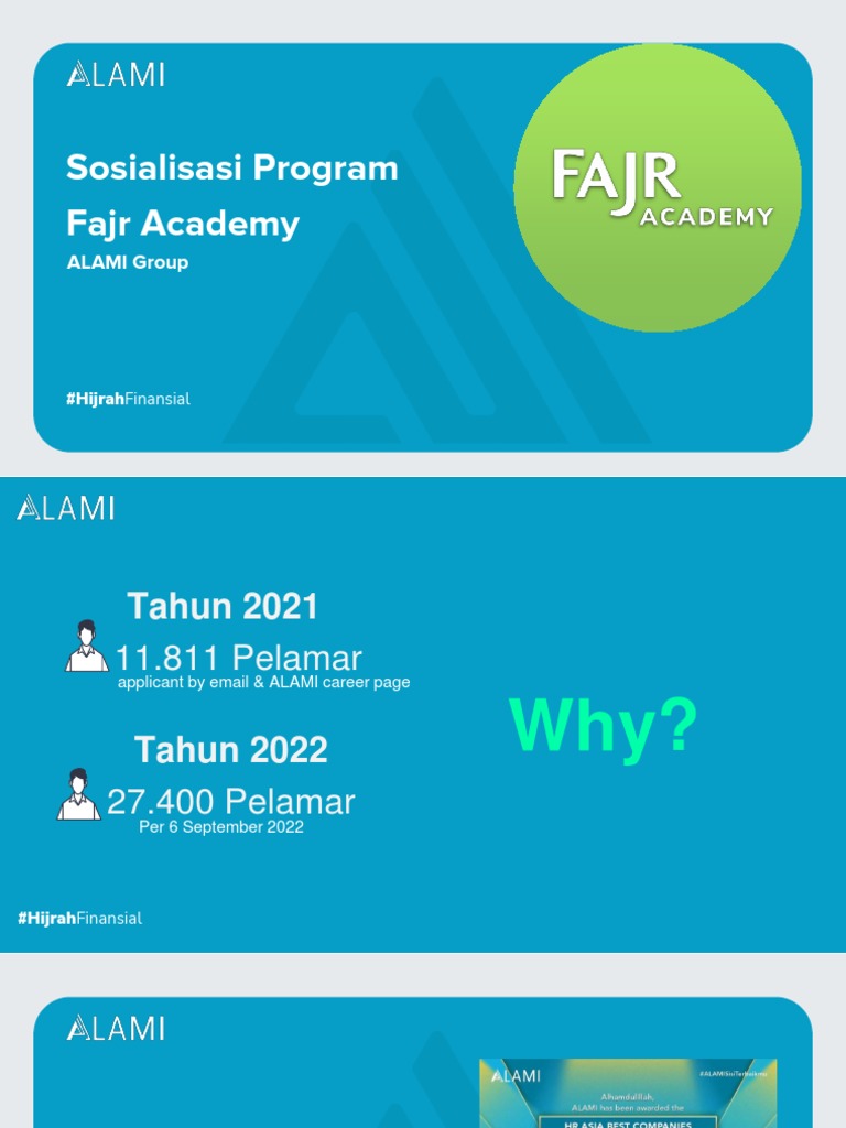 Program Pelatihan Fajr Academy ALAMI | PDF