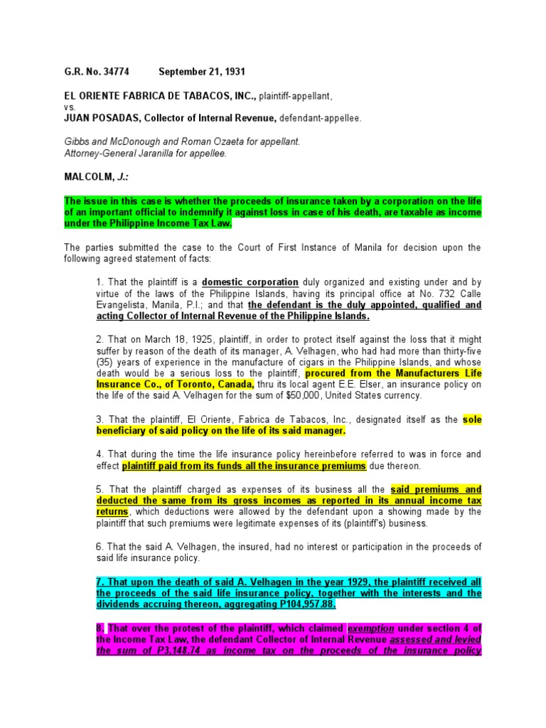 Insurance Cases | PDF | Life Insurance | Insurance