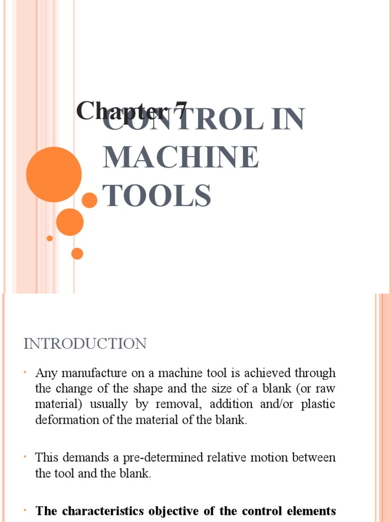 6 - Control in Machine Tools | PDF | Numerical Control | Machines