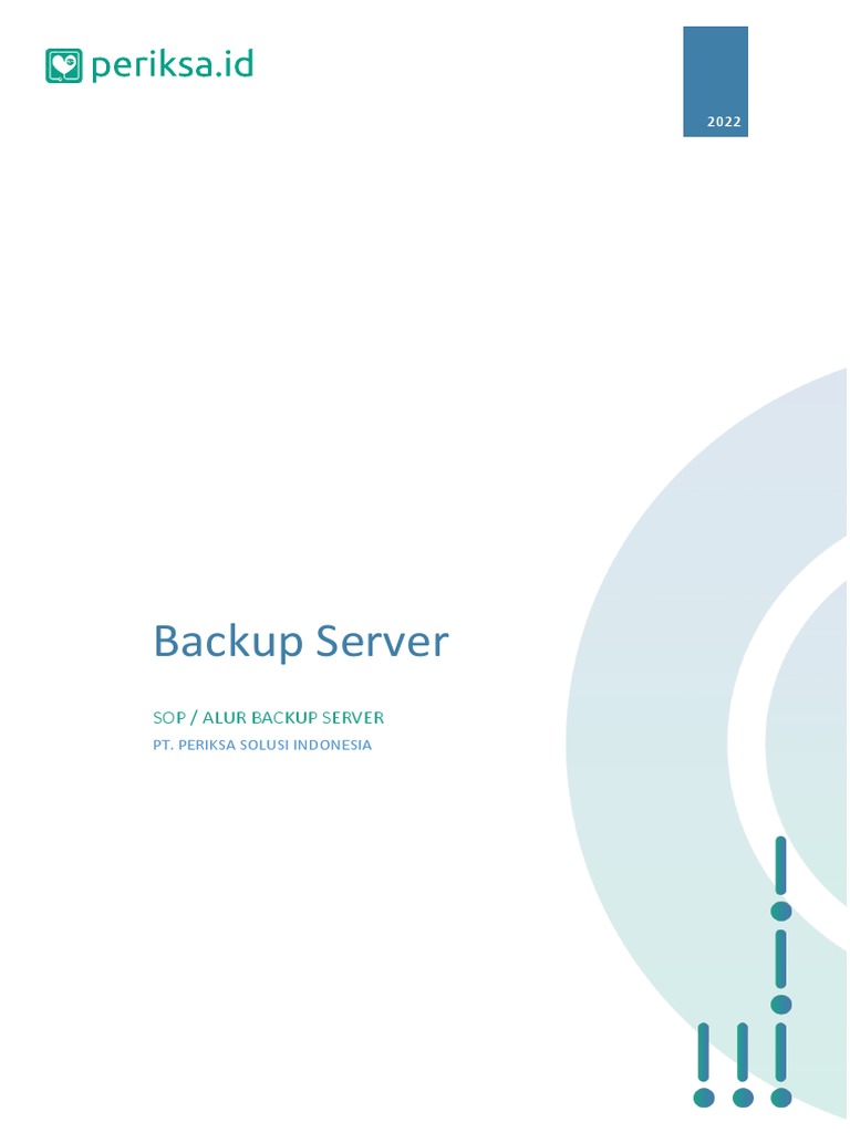 SOP - Backup Server Database Periksa - Id | PDF