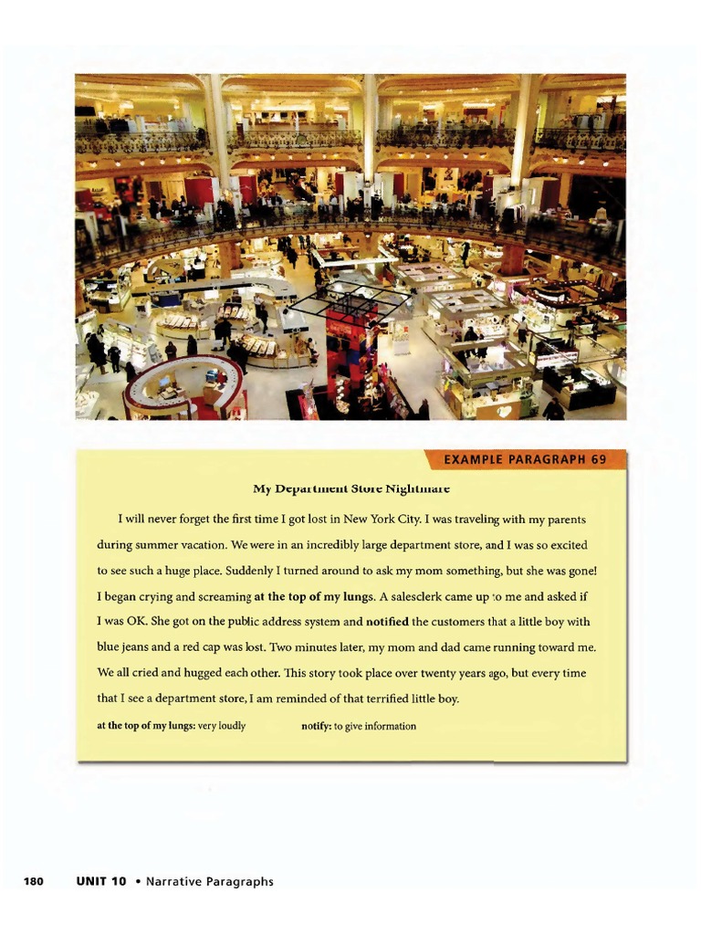 Example Narrative Paragraph | PDF
