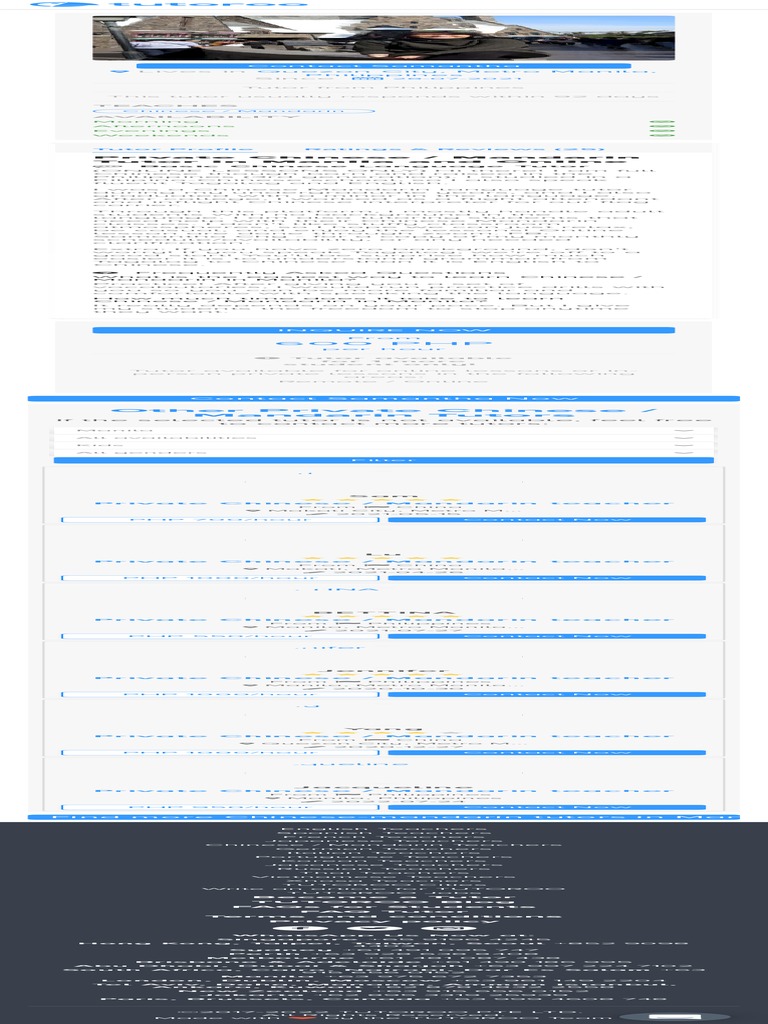 Private Chinese/Mandarin Tutor in Manila and Online: Contact Samantha ...