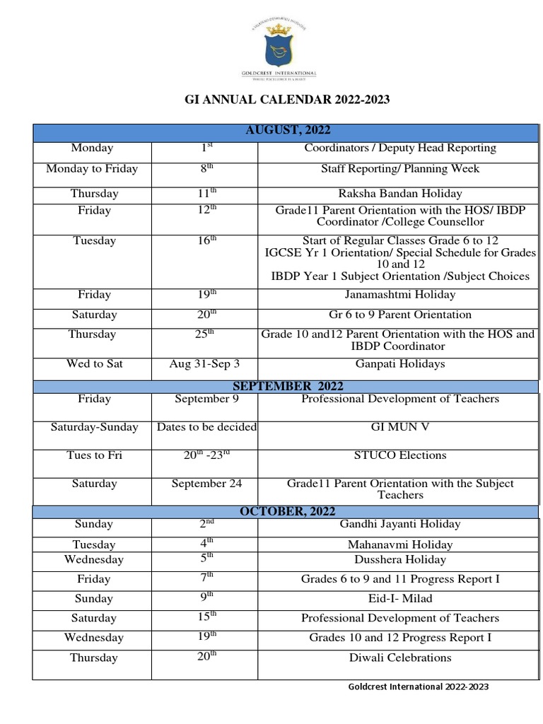 2022-2023 Calendar | PDF | Religious Holidays | Observances