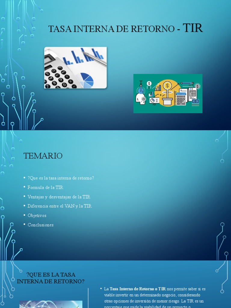 Tasa Interna de Retorno | PDF | Tasa interna de retorno | Dinero