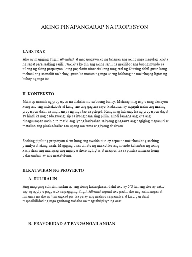 Propesyon Mod 2 | PDF