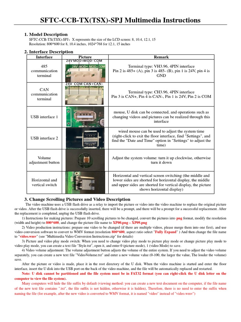 Multimedia Instructions for CTC Display | PDF | Video | Computer File