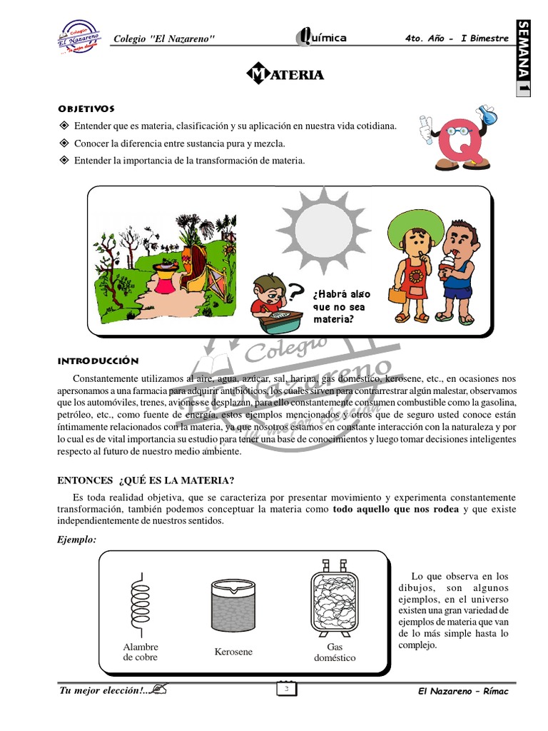 QMC 4to Bim 01 v.22 Sema 01-08 | PDF | Núcleo atómico | Átomos