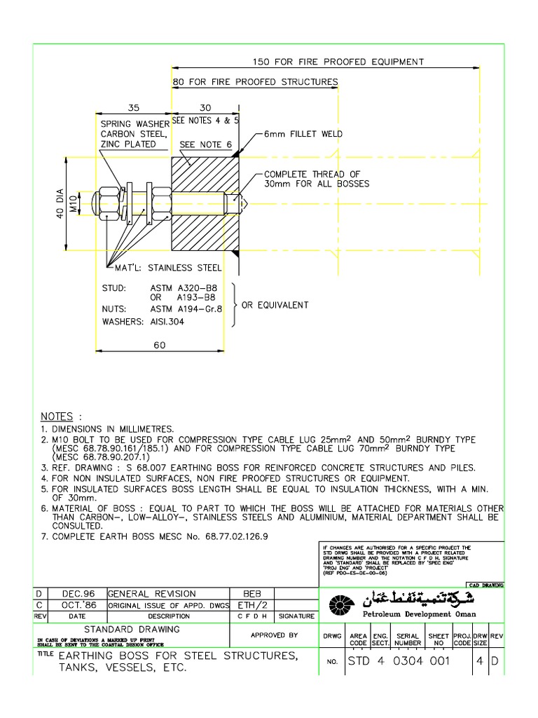 Std-4-0304-001 - Earthing Boss For Steel Structures - 983193474 | PDF