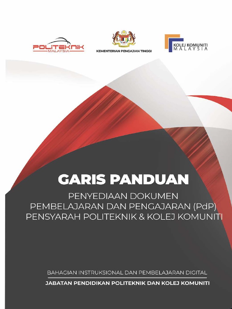 Garis Panduan Penyediaan Dokumen PDP Pensyarah Politeknik Dan Kolej ...