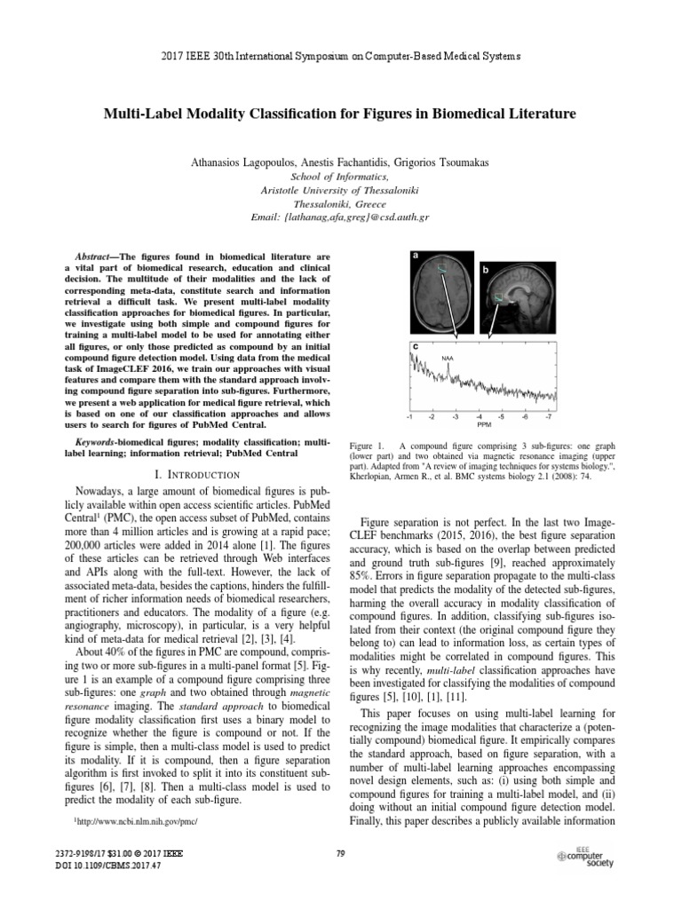 Multi-Label Modality Classification For Figures in Biomedical ...