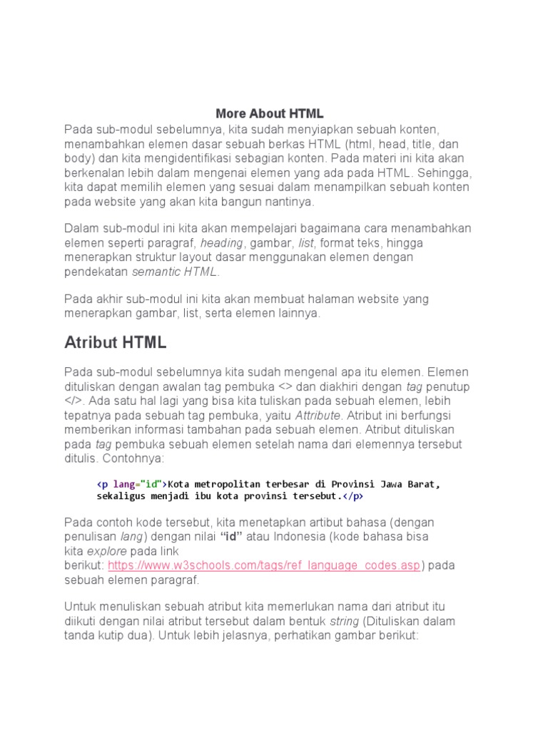 Dicoding2 Pendalaman HTML | PDF