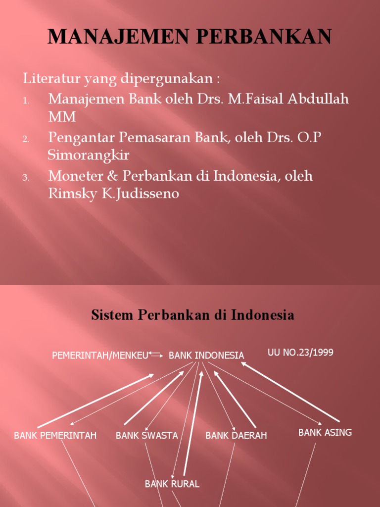 Manajemen Perbankan | PDF | Pengelolaan Keuangan & Uang | Hukum