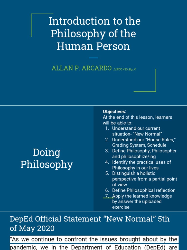 BHNHS SHS L1 and 2 Doing Philosophy | PDF | Reason | Idea