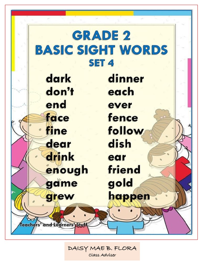Basic Sight Words-G2 | PDF