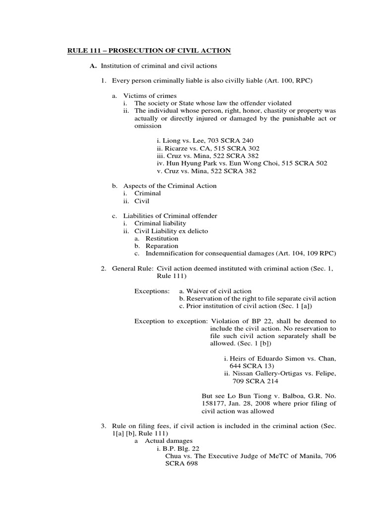 Rule 111 1 | PDF | Lawsuit | Complaint