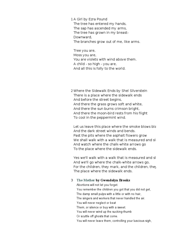 The Mother: by Gwendolyn Brooks | PDF